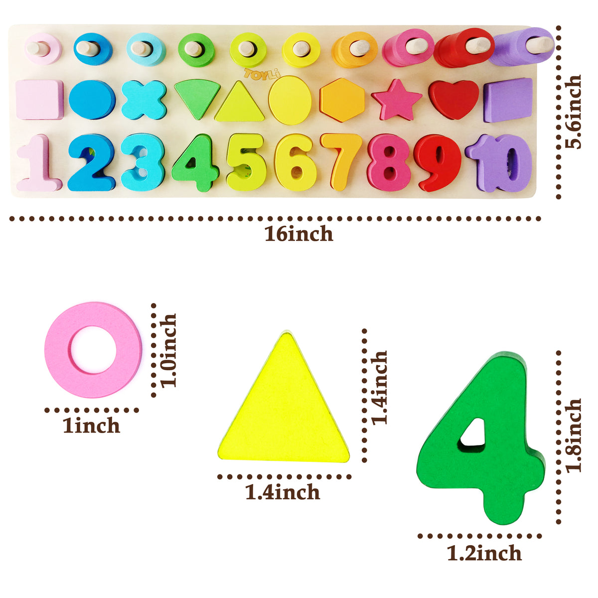 Math Learning Board Peg Puzzle – ToyLi